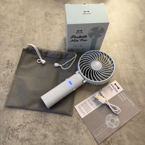 Bruno Portable Mini Fan 手提式風扇 (淺藍色) - 二手或全新其它, 其它 - DCFever.com