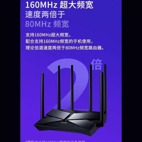 Tp-link XTR5460 WiFi6 AX 5400 Tri-band router 三頻路由器 with 2.5G SFP port ...