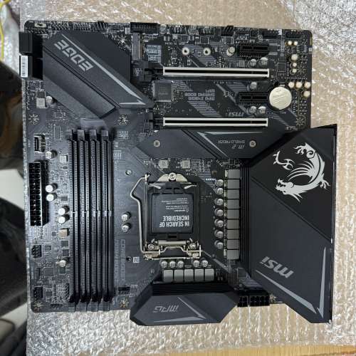 二手 MSI MPG Z490M GAMING EDGE WIFI Z490 DDR4 LGA1200 MATX MB - 二手或全新底板 ...