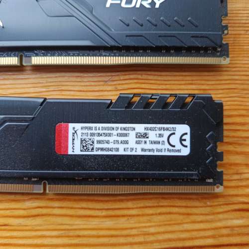 Kingston HyperX Fury DDR4 3200 32GB Kit (16GB X 2 - 二手或全新RAM 記憶體, 電腦 - DCFever.com