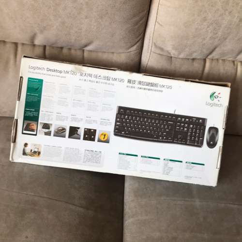 ⌨️ LOGITECH DESKTOP Keyboard Mouse Set MK120 Corded NEW 全新 羅技 滑鼠鍵盤組 鍵盤 ...