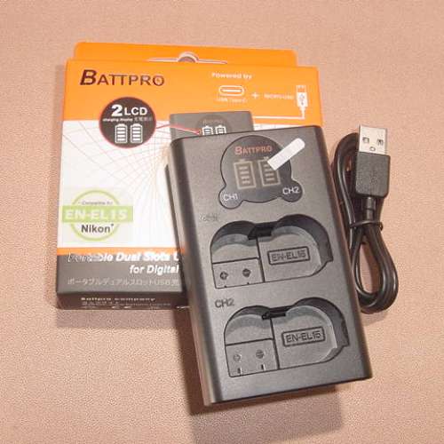 全新EN-EL15 ENEL15C ENEL15b雙位充電器合Nikon Zf,Z8,Z6 III,Z7II相機用請看內容 香港行貨由 ...