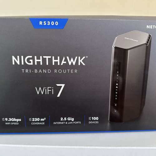 Nighthawk® RS300 BE9300 WiFi 7 三頻路由器Router - 二手或全新網絡/WIFI, 電腦 - DCFever.com