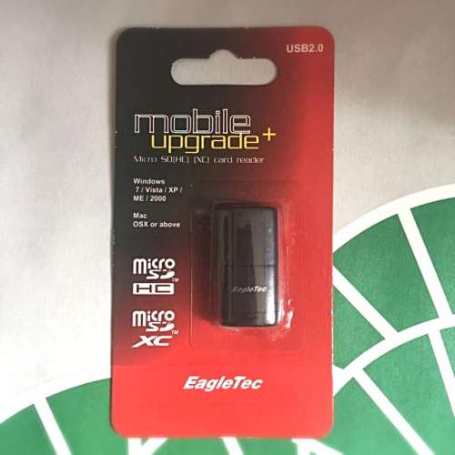全新USB讀卡手指--Micro SD(HC) Card Reader--讀卡器 EagleTec--上水火車站交收--可本港平郵寄出 ...