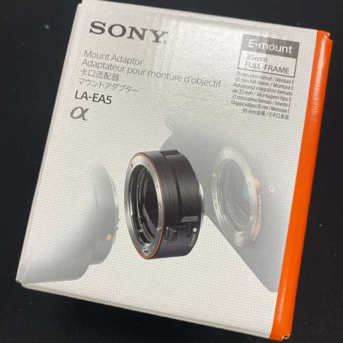全場最平 現貨 Sony Alpha LA-EA5 APSC 35mm 全片幅 A-Mount 接環轉接 Lens Adapter A7RIV A6600 (n - 二手或全新自動對焦鏡頭 ...