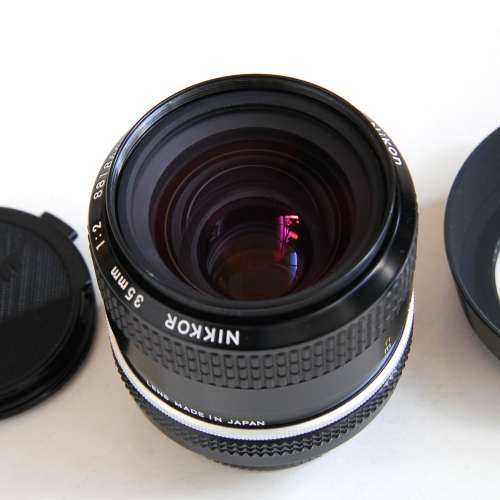 Nikon 35mm f2 Nikkor non-AI mount 附原廠 HN-3 hood - 二手或全新手動對焦鏡頭, 攝影產品 ...