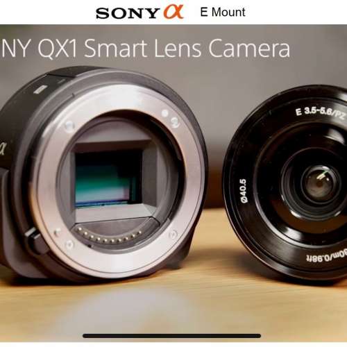Mint Sony Alpha ILCE-QX1 E Mount 可換鏡頭無反相機 Lens Style Mirrorless Camera ...