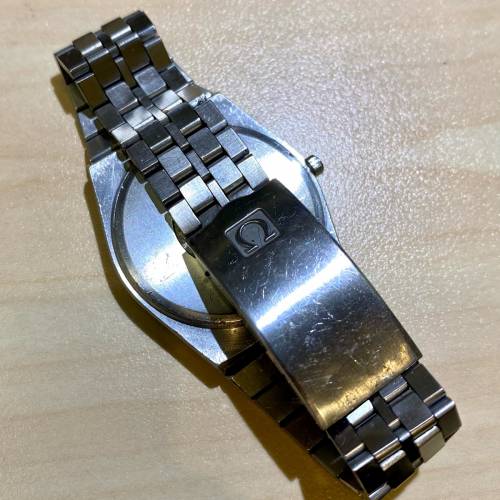 1984年 Omega Seamaster Quartz cal.1425 Day Date Rare Dark Grey Pyramid ...