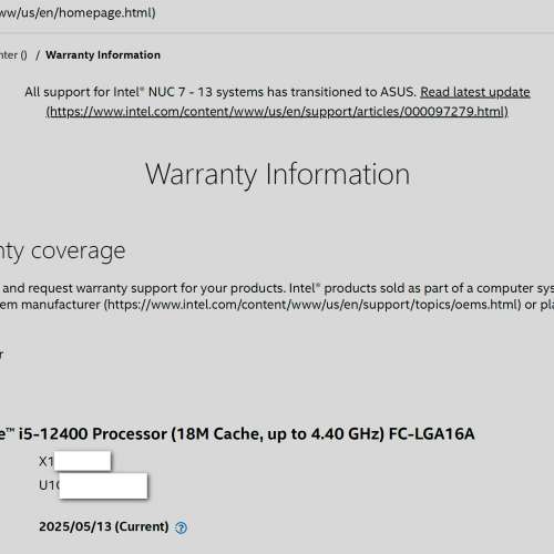 Intel 12th Core i5-12400 CPU plus Stock Fan - 二手或全新CPU, 電腦 - DCFever.com