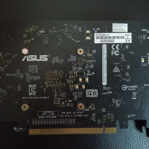 Asus 1050 GTX display Card - 二手或全新顯示卡, 電腦 - DCFever.com
