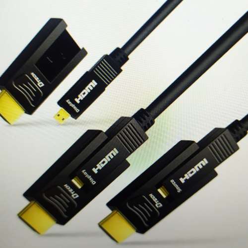 全新 4K 8K UHD Optical cable 10M 光纖大轉細 HDMI插 合穿20mm 喉管工程用 - 二手或全新影音線材, 影音 ...