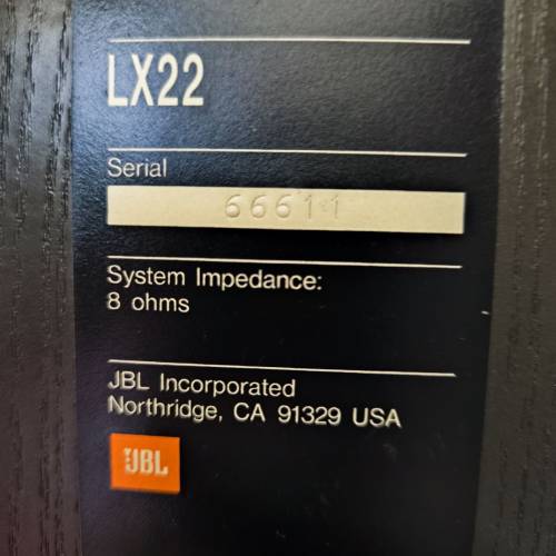 JBL(LX-22) - 二手或全新揚聲器, 影音產品 - DCFever.com