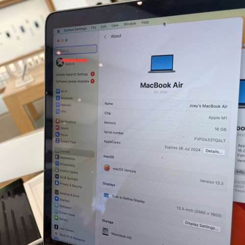 頂配版MacBook Air MBA 13.3 M1 GPU 翻新銅鑼灣蘋果取貨 - 二手或全新手提電腦, 電腦 - DCFever.com