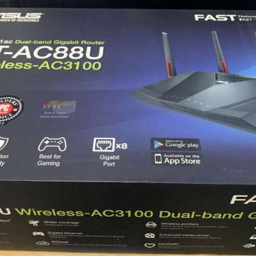 Asus RT-AC88U + Asus PCE-AC88 AC3100 (行貨) 9成新 - 二手或全新網絡/WIFI, 電腦 ...