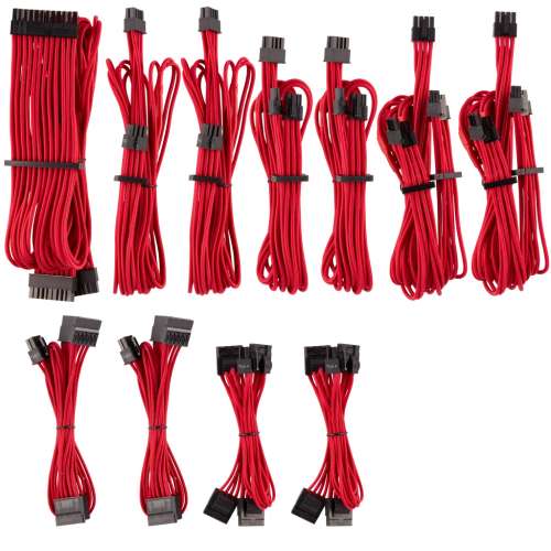 Corsair Red Pro PSU Cable Kit Premium / Corsair 紅色 火牛 編織線 高級專業 - 二手或全新機 ...