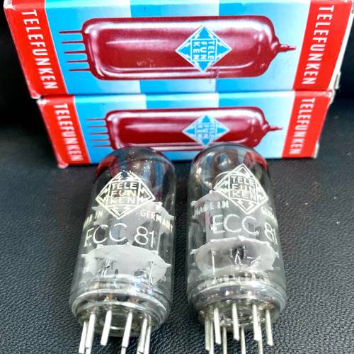 12at7 Telefunken 德律風根 1958年德國柏林製造有盒 一對ecc81 - 二手或全新擴音機, 影音產品 - DCFever.com