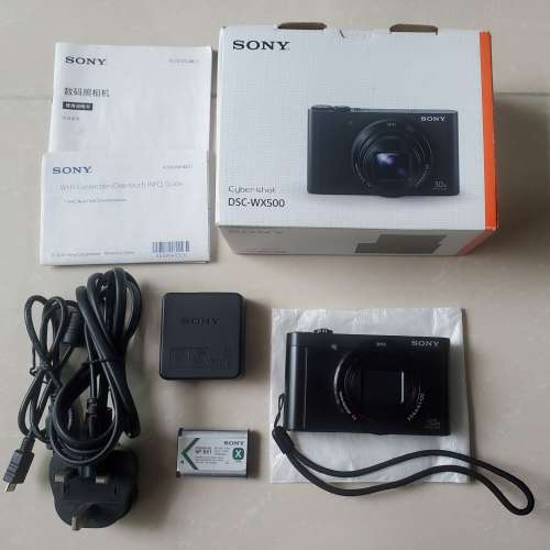 Sony WX-500 camera 相機 蔡司鏡頭, 光學變焦30倍 WX500 Zeiss lens Camera with 30x ...
