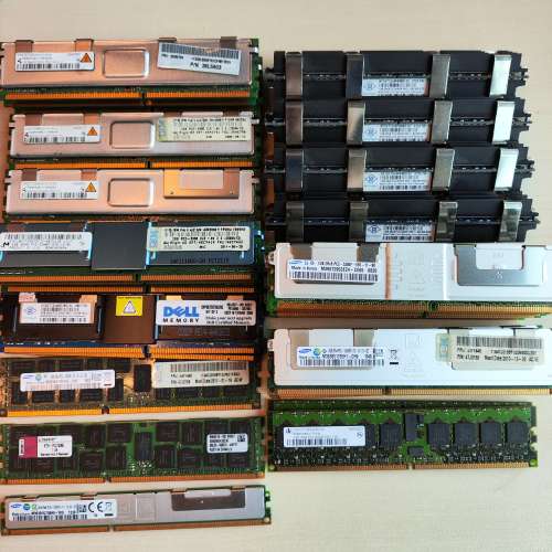 伺服器ECC Server RAM 1GB 2GB 4GB 8GB好多條 - 二手或全新RAM 記憶體, 電腦 - DCFever.com