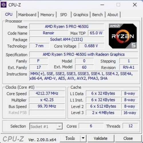 AMD Ryzen™ 5 PRO R5 4650G AM4 Socket Vega 7 內顯 (送 C7 CU 全銅 散熱器) - 二手或全新 ...