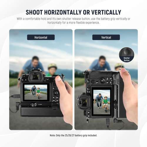 Neewer MB-N10 Professional Vertical Battery Grip For Nikon Z5 / Z6 / Z7 ...