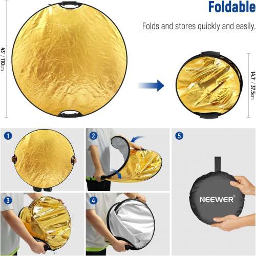 NEEWER RF-110II 5 in 1 Reflector Kit 五色反光板 - 110cm (雙手柄) - 二手或全新其他配件 ...
