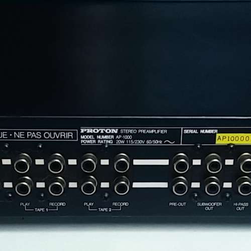 Proton AP-1000 發燒前級 - 二手或全新擴音機, 影音產品 - DCFever.com