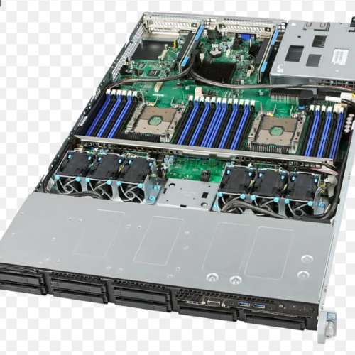 Intel 1U server 6core E5-2620 V2 CPU X2 8x2.5inch disk tray 128GB DDR3 ...