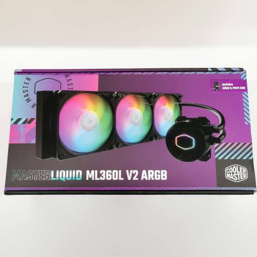 Cooler Master Master Liquid ML360L V2 ARGB 360 水冷 AIO cooling - 二手或全新機箱 ...