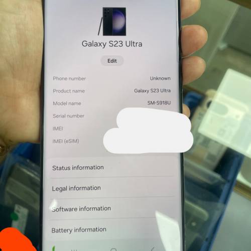 Samsung Galaxy S23 Ultra (S918U) 左下彩點 left bottom corner dot - 二手或全新 ...