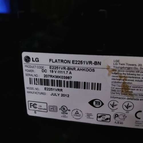 LG 22” LED Monitor - 二手或全新顯示器, 電腦 - DCFever.com