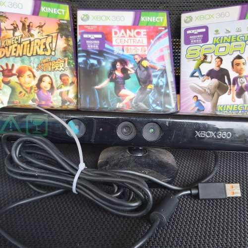 Kinect for Xbox 360 + Kinect Games - 二手或全新電視遊戲機, 遊戲機、模型 - DCFever.com