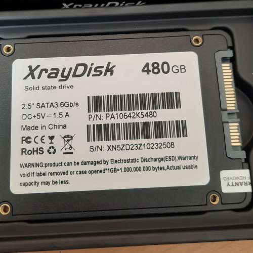 全新 xraydisk 480gb 2.5 吋 ssd - 二手或全新SSD/硬碟機, 電腦 - DCFever.com