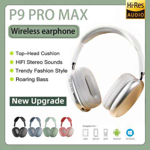 P9 promax 頭戴式無線藍牙耳機,9成似airpods max,可以插卡 - 二手或全新Headphones, 影音產品 ...