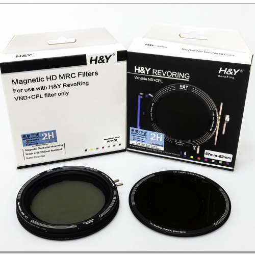 H&Y Revoring Variable ND (ND3-1000) & CPL Filter 濾鏡 (67-82mm) + ND400 - 二手或全新濾鏡, 攝影產品 - DCFever.com