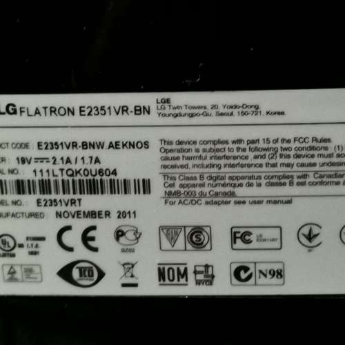 LG FLATRON E2351VR-BN 23吋 - 二手或全新顯示器, 電腦 - DCFever.com