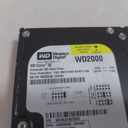 WD 200GB IDE HARDDISK - 二手或全新SSD/硬碟機, 電腦 - DCFever.com