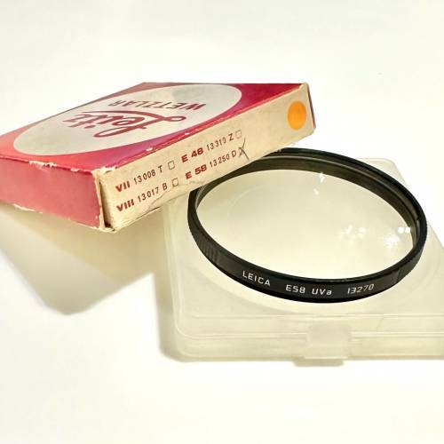 Leica Noct 50mm f1.0 E58 UVa filter 13250 black - 二手或全新濾鏡, 攝影產品 - DCFever.com