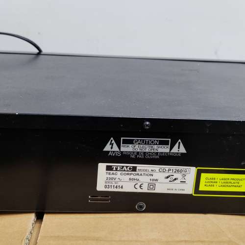 TEAC CD-P1260 CD Player CD機 - 二手或全新影碟 CD, 影音產品 - DCFever.com