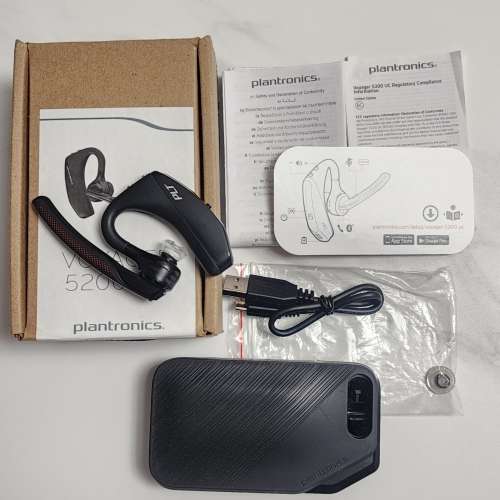 PLT Plantronics Voyager 5200 藍牙耳機連便攜充電盒 - 二手或全新藍芽免提, 手機通訊 - DCFever.com