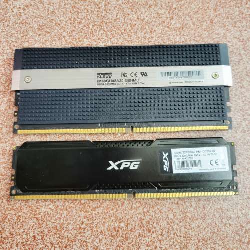 ADATA XPG DDR4 16GB 3200套裝，及單條 - 二手或全新RAM 記憶體, 電腦 - DCFever.com