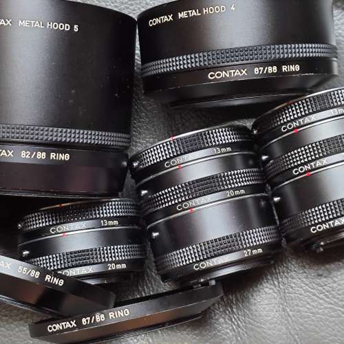 CONTAX HOOD CPL EXTENSION TUBE 罕有 遮光罩 for 35mm 50mm 85mm 100mm 135mm ...