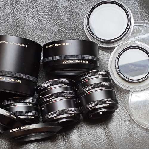CONTAX HOOD CPL EXTENSION TUBE 罕有 遮光罩 for 35mm 50mm 85mm 100mm 135mm ...