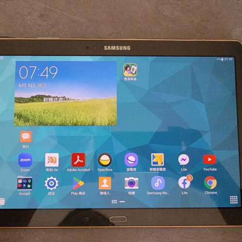 Samsung tab s wifi 版 T800黑金色，75%新 - 二手或全新平板電腦, 電腦 - DCFever.com