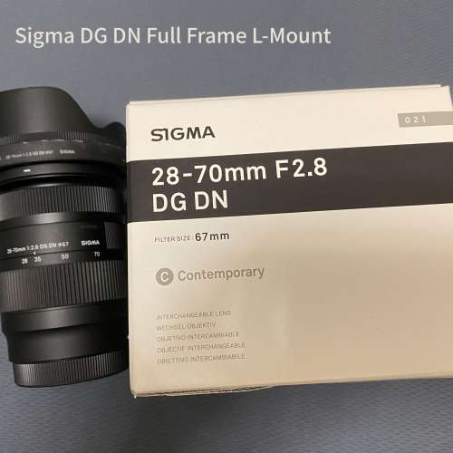 Sigma 28-70 DG DN Full Frame f2.8 L-Mount - 二手或全新自動對焦鏡頭, 攝影產品 - DCFever.com