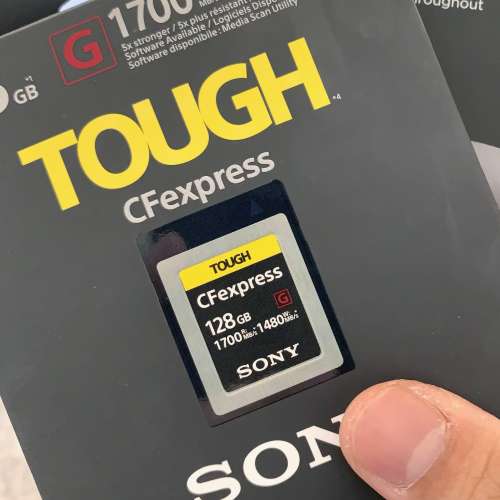 Sony Tough CEB-G Series CFexpress CFE Type B 記憶卡 128GB (CEB-G128) - 二手或全新記憶卡, 攝影產品 - DCFever.com