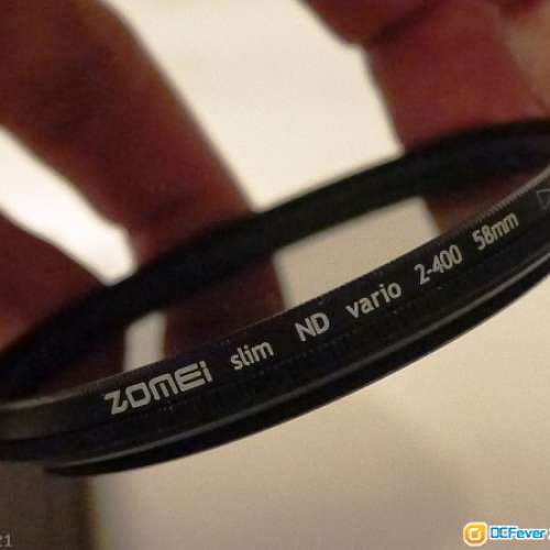 Zomei VND variable ND filter 2-400 可變 58mm slim 薄身 - 二手或全新濾鏡, 攝影產品 ...