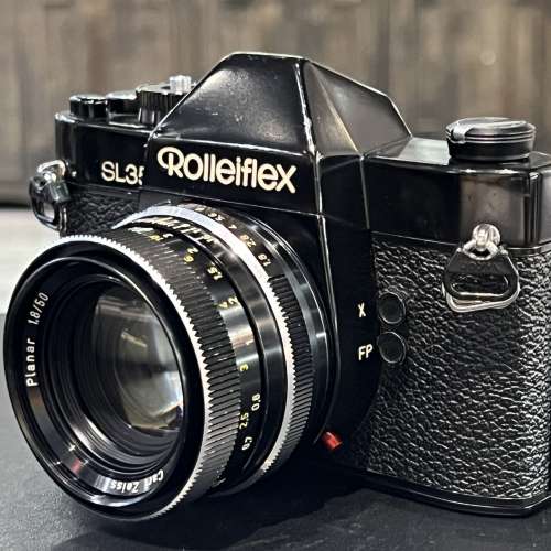 Rollei Rolleiflex SL35 black camera w/ Planar 50mm f1.8 Germany lens ...
