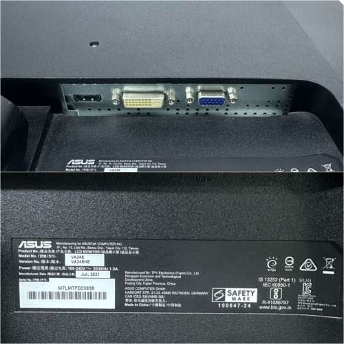 24'' ASUS VA24｜1080P 75Hz【👍🏼無邊框｜ 可掛牆｜👀 IPS 不閃屏 低藍光 防眩光】😀實物圖 一個月保養 ＃ 24 ...