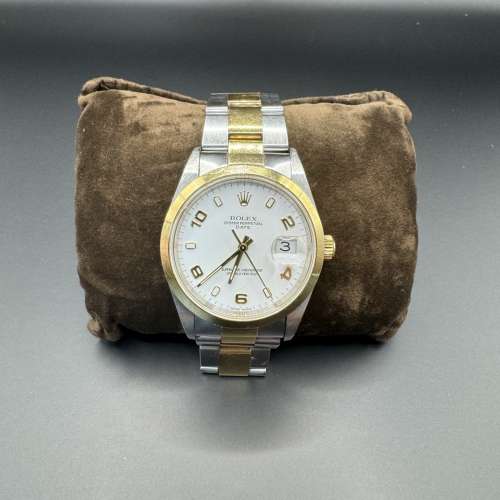 Rolex Oyster Perpetual Date 15203 金鋼自動腕錶,白面阿拉伯字,日曆,原裝少有 - 二手或全新機械手錶, 手錶 ...