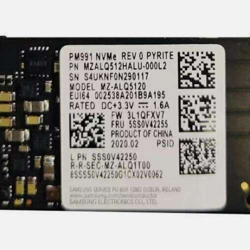 Samsung 512GB SSD M.2 PM991 NVME mz-alq5120 - 二手或全新SSD/硬碟機, 電腦 ...